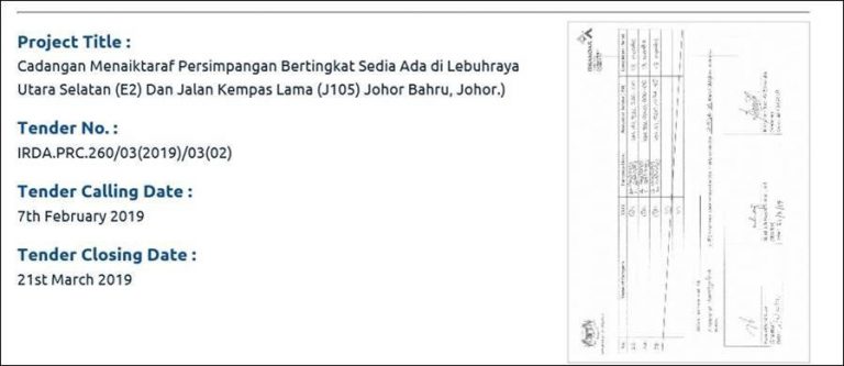 PROCUREMENT & CONTRACTS – Iskandar Regional Development Authority